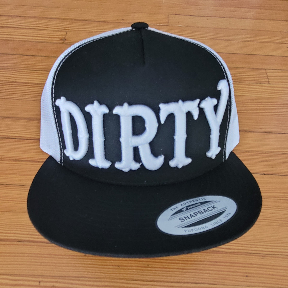 Dirty Embroidered Trucker Hat | Motorcycle Hats | Dirty Biker Design ...