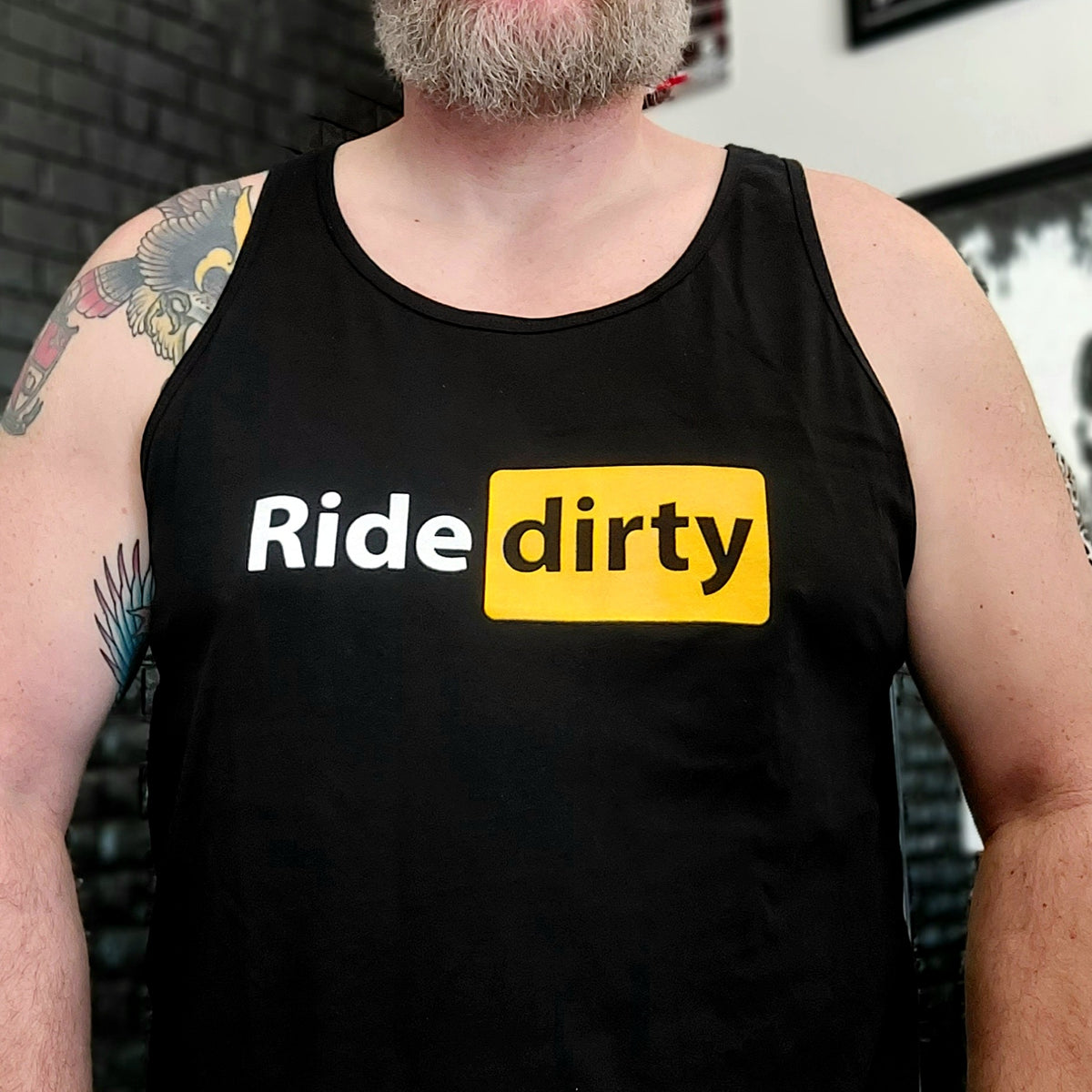 Ride Dirty Tank-Top | Motorcycle Clothing | Dirty Biker Design – Dirty ...