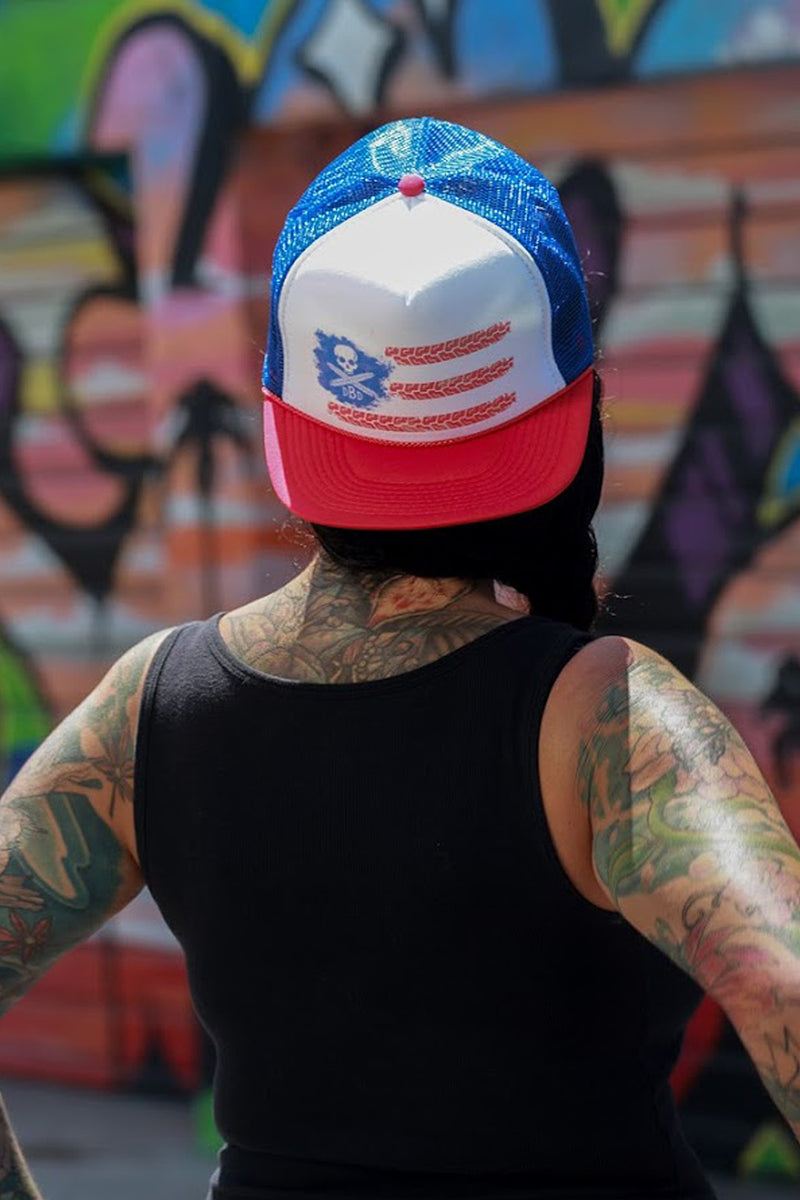 American Biker Snapback | Motorcycle Biker Hats | Dirty Biker Design ...